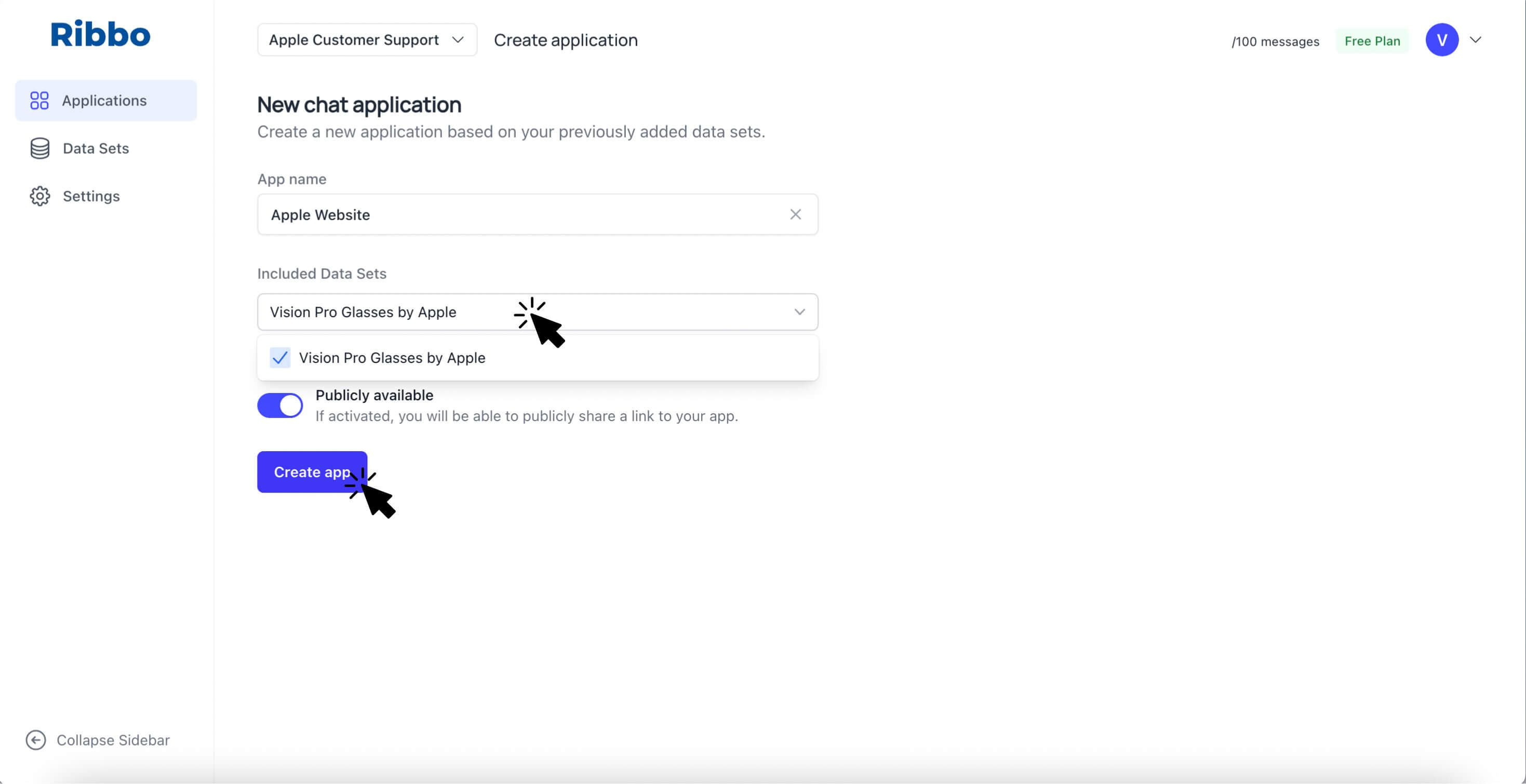 How to create an AI Chatbot based on my data & Website Embed
